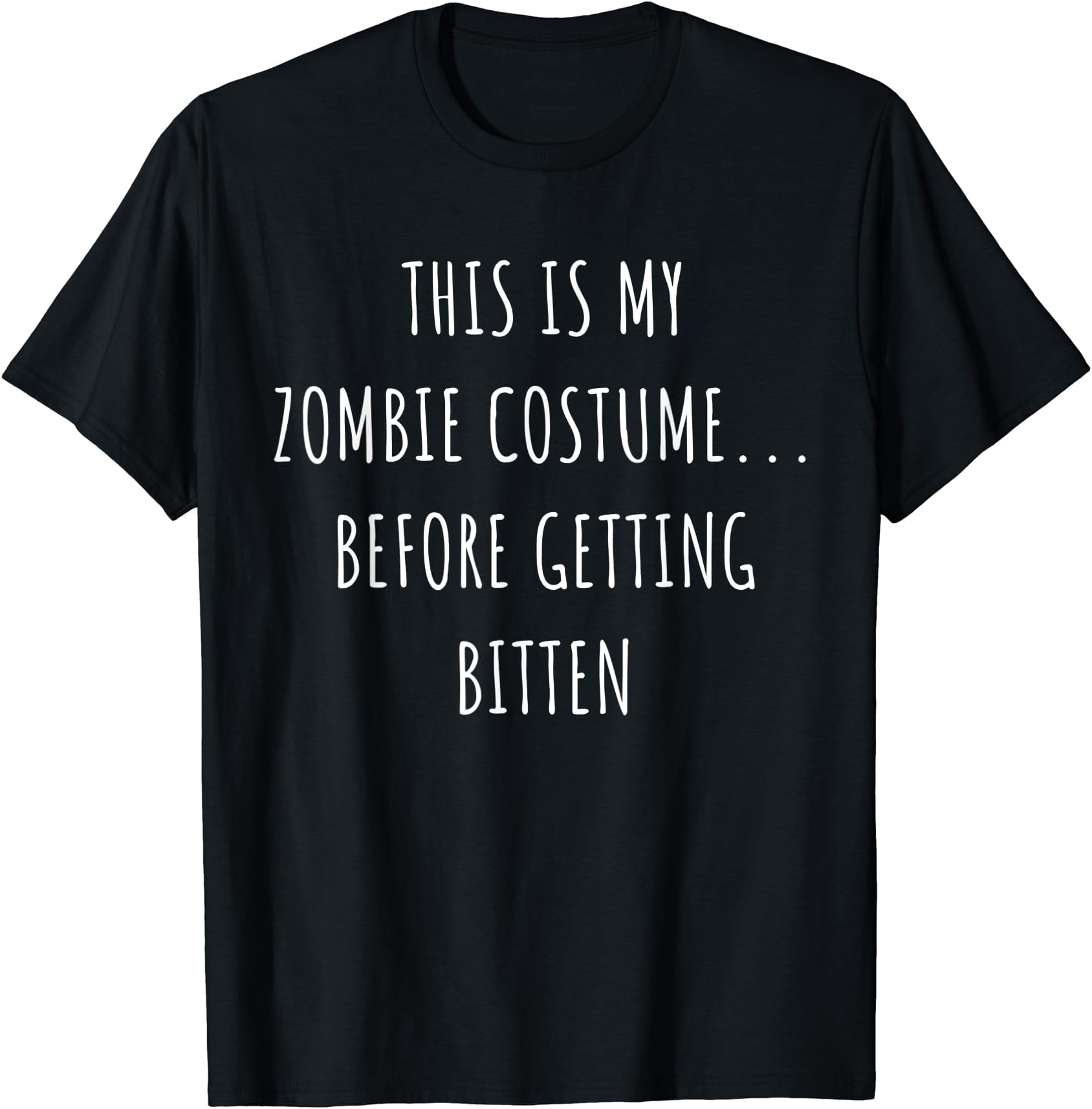 Hot Trending Tee With This Is My Zombie Before Getting Bitten Unisex S ...