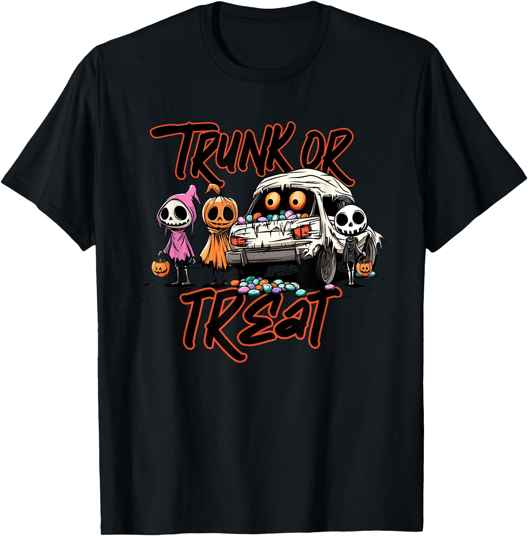 Hot Trending Tee With Trunk Or Tr Halowen Car Fun Party Event - Walmart.com