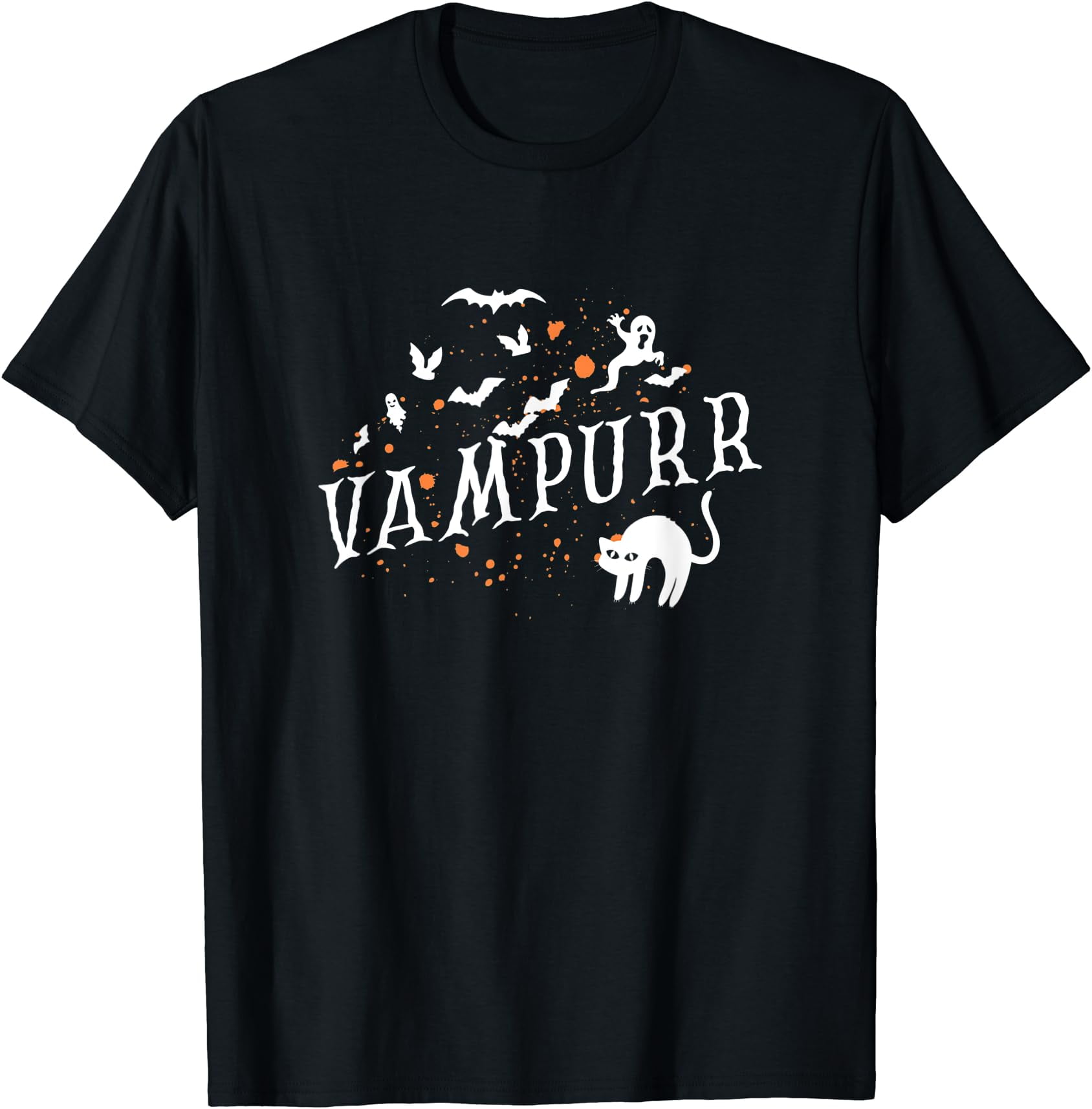 Hot Trending Tee With Vampurr Cat Vampire Halowen Horror Monster ...