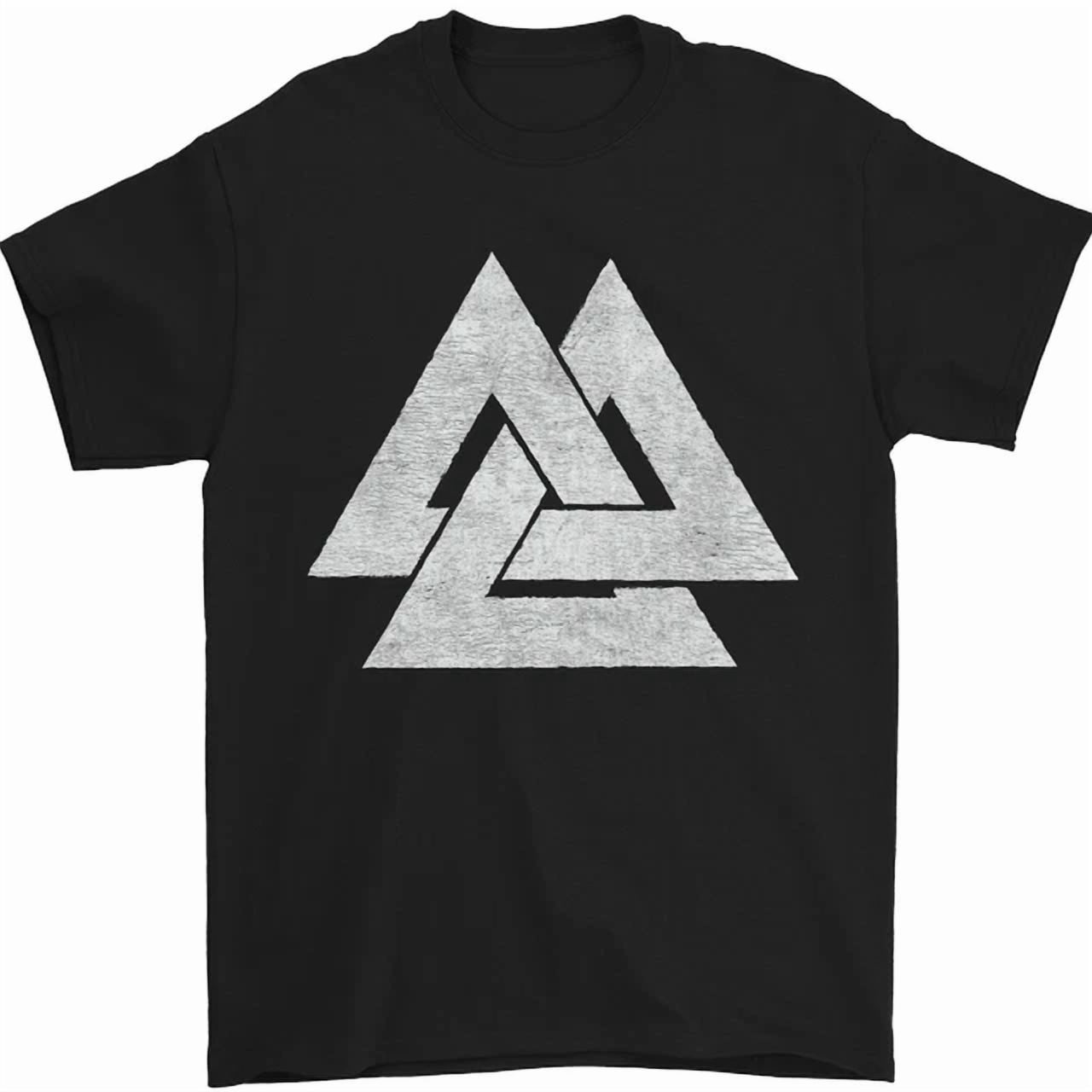 Hot Trending Tee With Viking Valknut Symbol Norse Mythology Thor Mens Womens S-5Xl T-Shirt ...