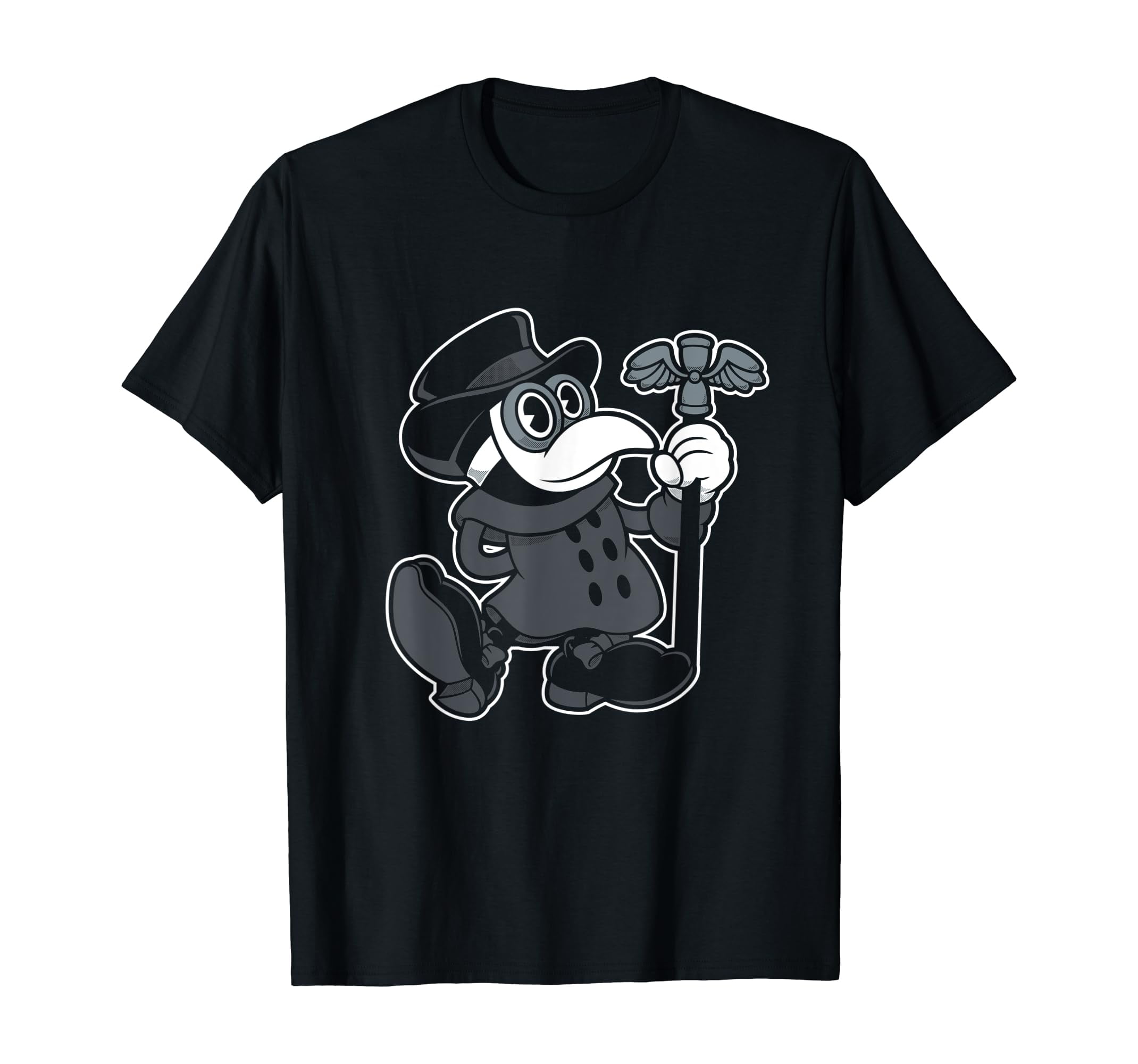 Hot Trending Tee With Vintage Cartoon Plague Doctor Creepy Cute Spooky ...