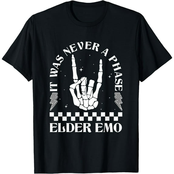Hot Trending Tee With Vintage Elder Emo Club It Was Never A Phase Goth ...