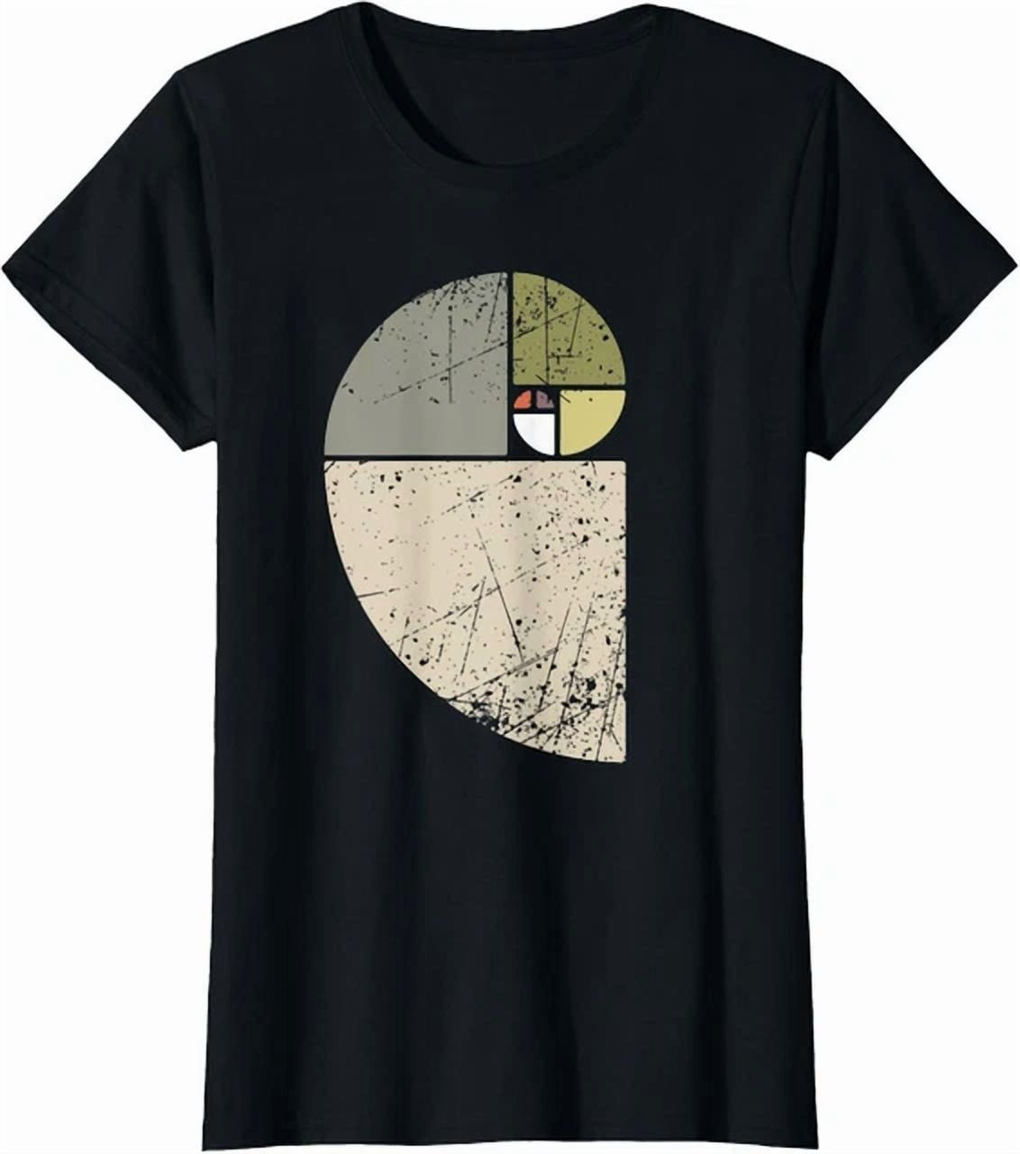 Hot Trending Tee With Vintage Fibonacci Spiral Math Golden Ratio Cool T ...