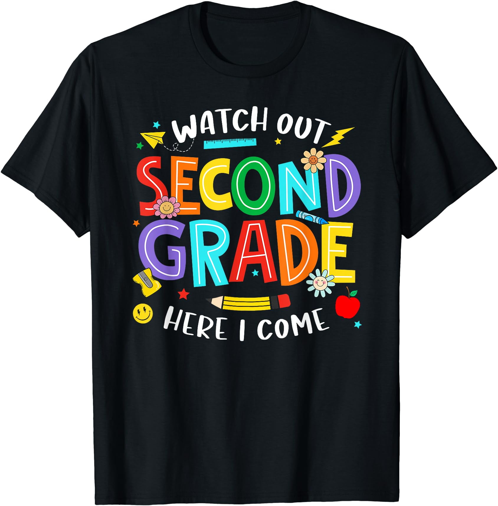 Hot Trending Tee With Watch Out Second Grade Here I Come 2Nd Grade Back ...