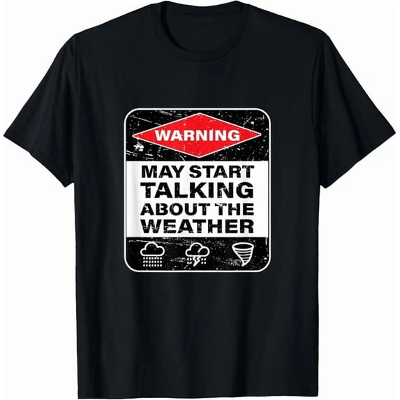 Hot Trending Tee With Weather Warning Raining Storms Meteorology Unisex ...