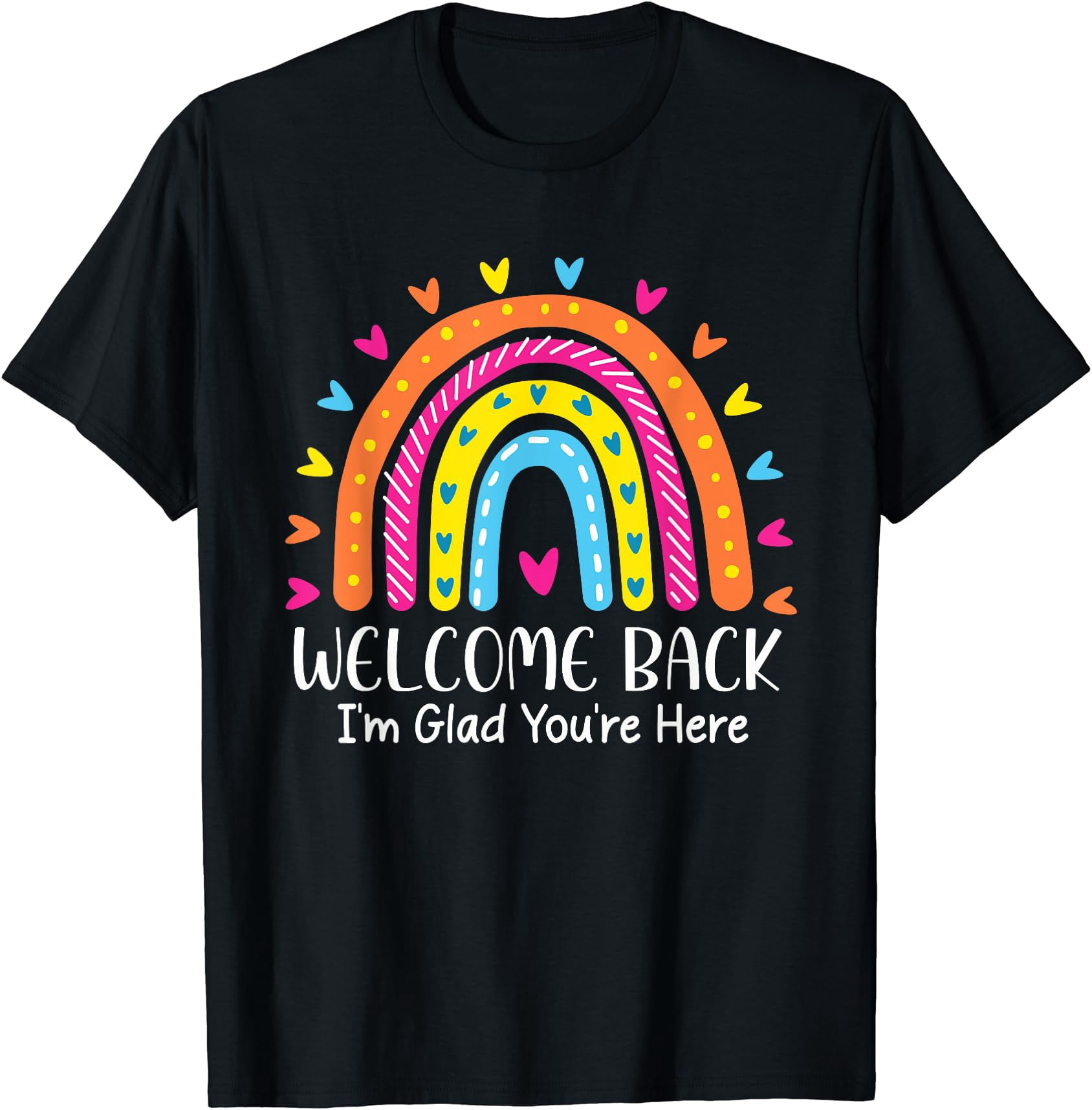 Hot Trending Tee With Welcome Back I'M Glad You'Re Here First Day Of ...