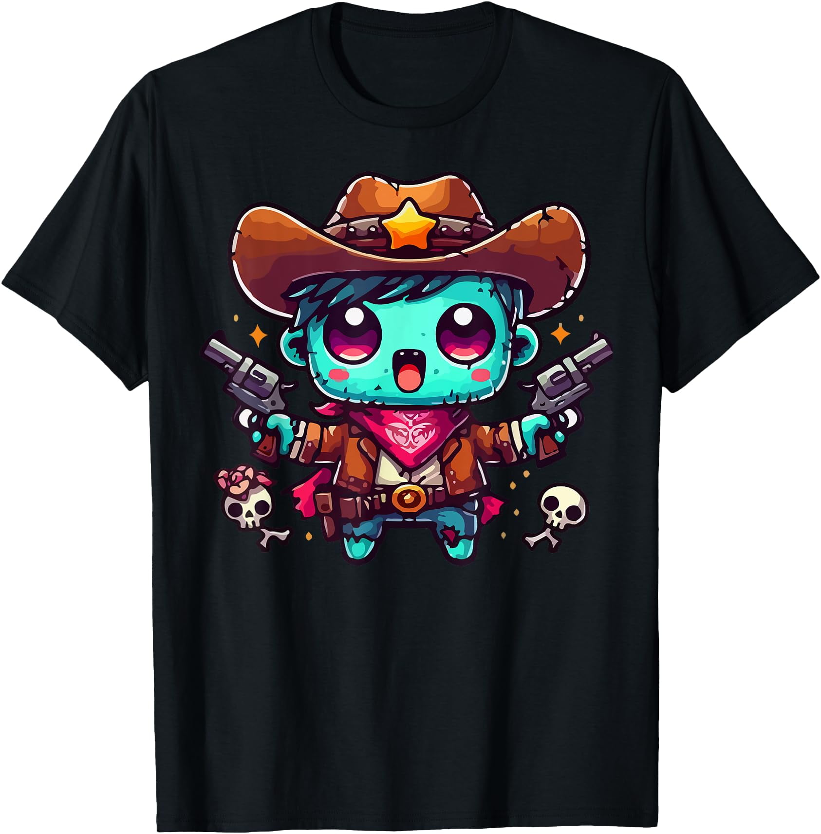 Hot Trending Tee With Western Rodeo Cowboy Hat Zombie Texas Animals ...