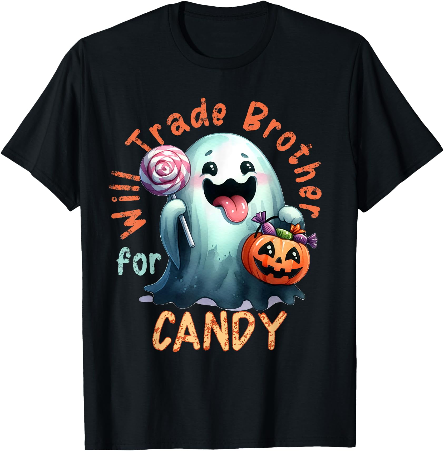 Hot Trending Tee With Will Trade Brother For Candy Ghost Kid Girl Boy ...