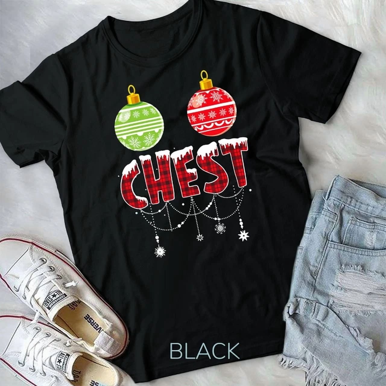 Hot Trending Tee With Womens Chest Nuts Pajama Matching Couple ...