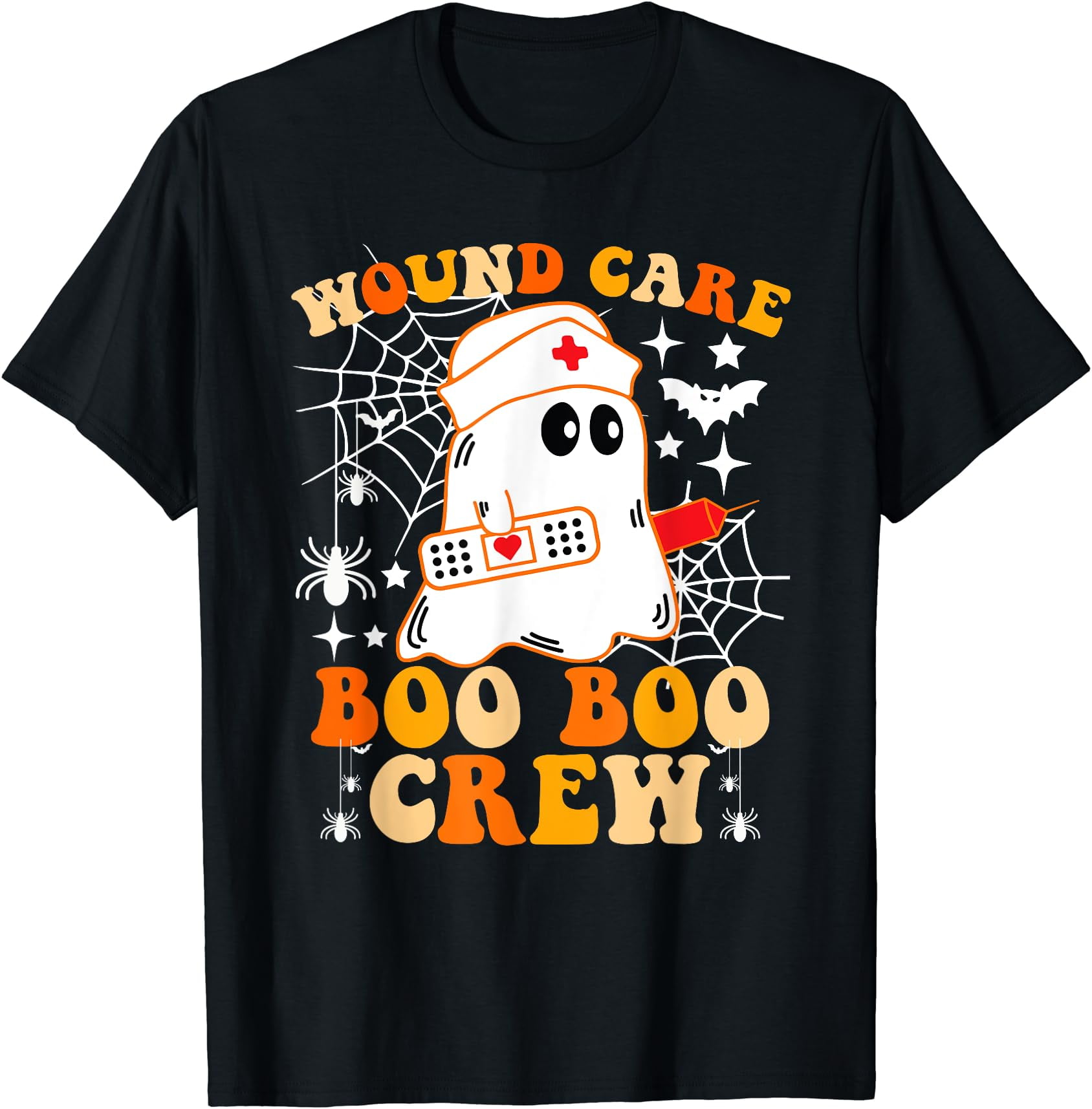 Hot Trending Tee With Wound Care Boo Boo Crew Nurse Funny Halloween S ...