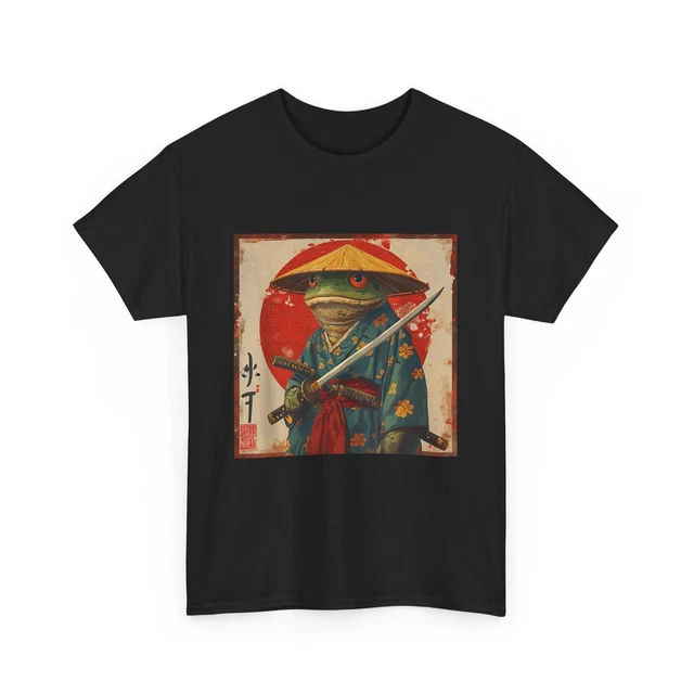 Hot Trending Tee with Japanese Woodblock Art: Samurai Frog Japanese ...