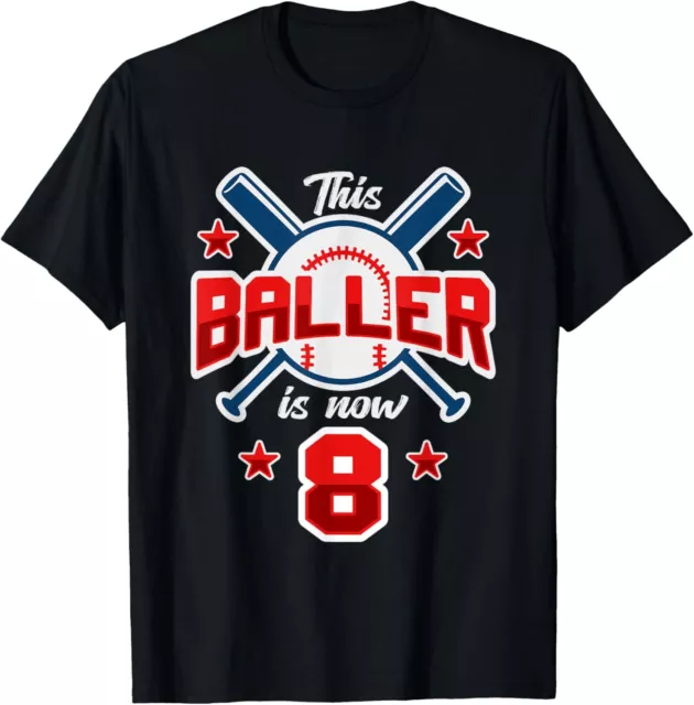 Hot Trending Tee with This Baller Is Now 8 Baseball Birthday Party ...