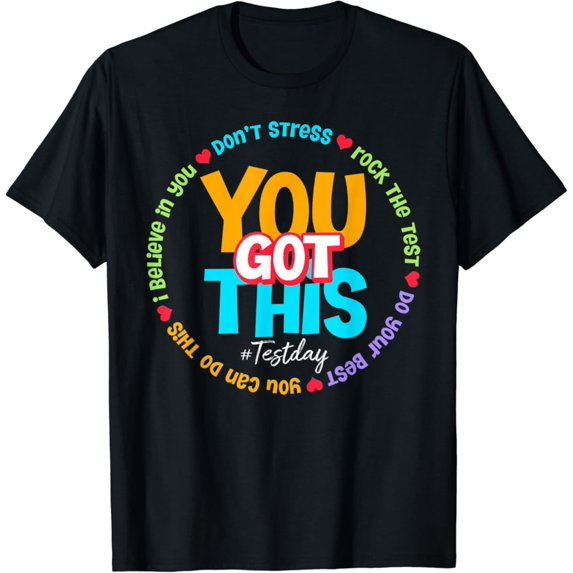 Hot Trending Test Day Rock The Test Teacher Testing Day You Got This T ...