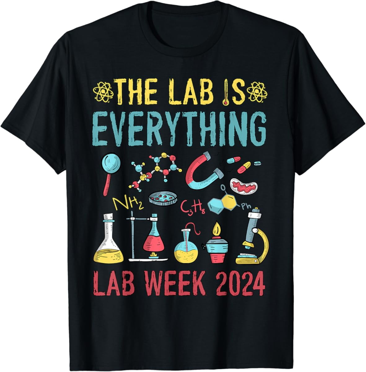 Hot Trending The Lab Is Everything Shirt Medical Laboratory Week 2024 T-Shirt Vintage Tee ...