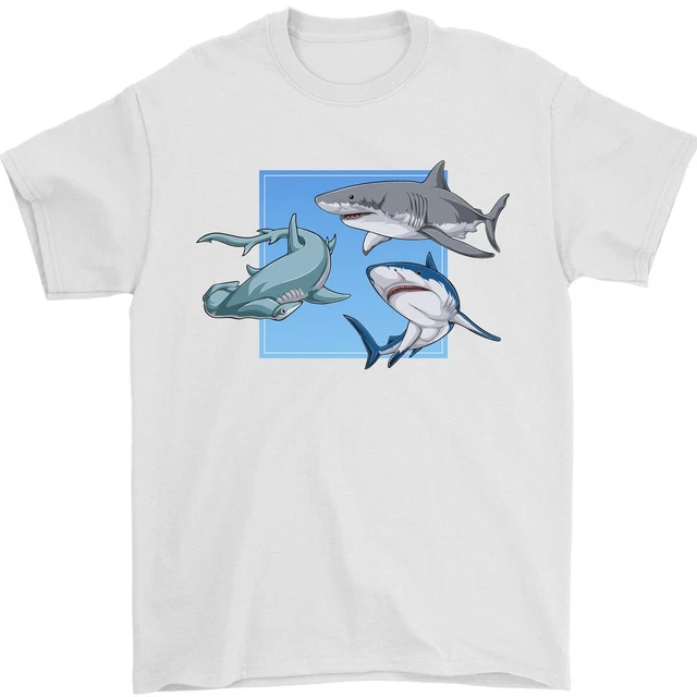 Hot Trending Three Sharks T-Shirt Design Preview Only - Walmart.com