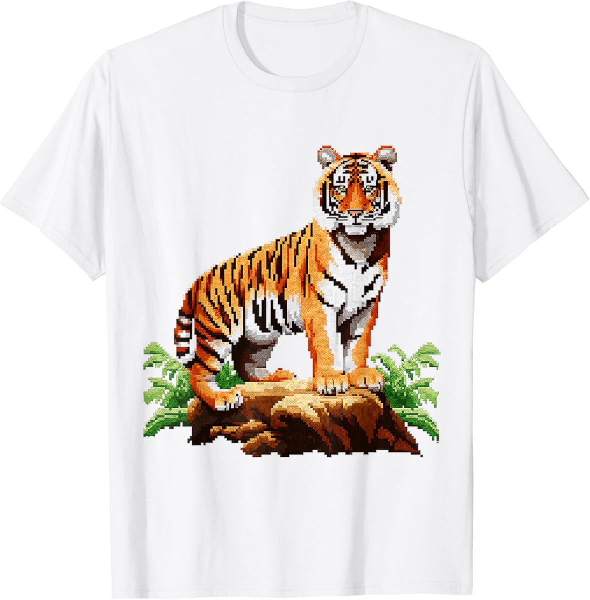 Hot Trending Tiger Illustration Animal Pixel Art Abstract Graphic Tiger ...