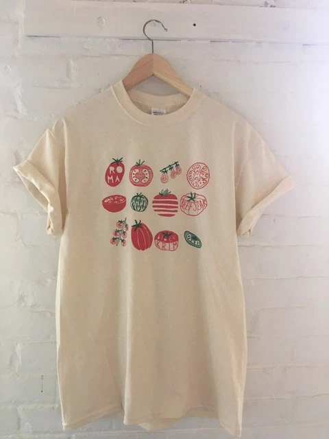 Hot Trending Tomato Shirt, Graphic,Vegetable Screen Print, Clothing ...