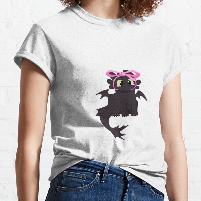 Hot Trending Toothless with bow how to train your dragon Classic T ...