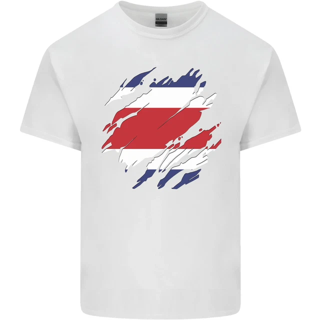 Hot Trending Torn Costa Rica Flag Rican Day Football T-Shirt Design ...