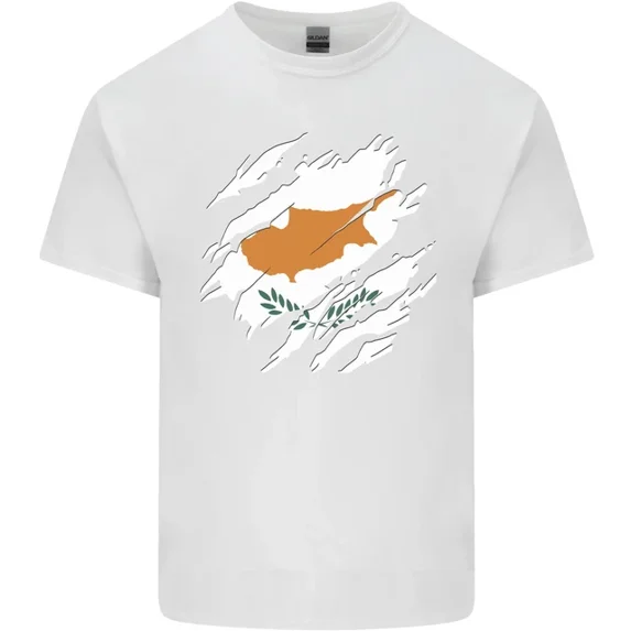 Hot Trending Torn Cyprus Flag Cypriot Day Football T-Shirt Design ...