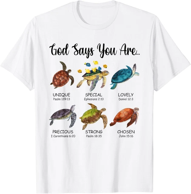 Hot Trending Turtle God Say You Are Religious Jesus Faith Christ Design ...