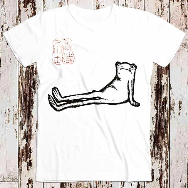 Hot Trending Unimpressed Lazy Laydown Frog Japanese Art Toad Demons T ...