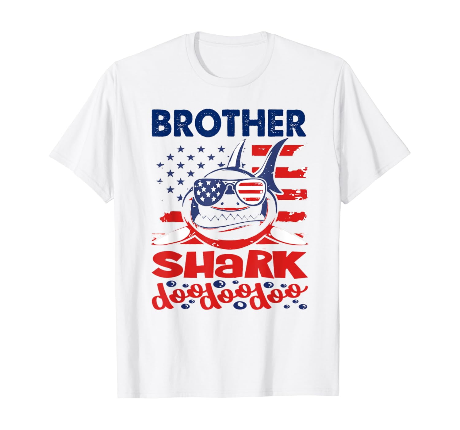 Hot Trending Us Flag Brother Shark Doo Doo Doo4Th Of July Vintage ...
