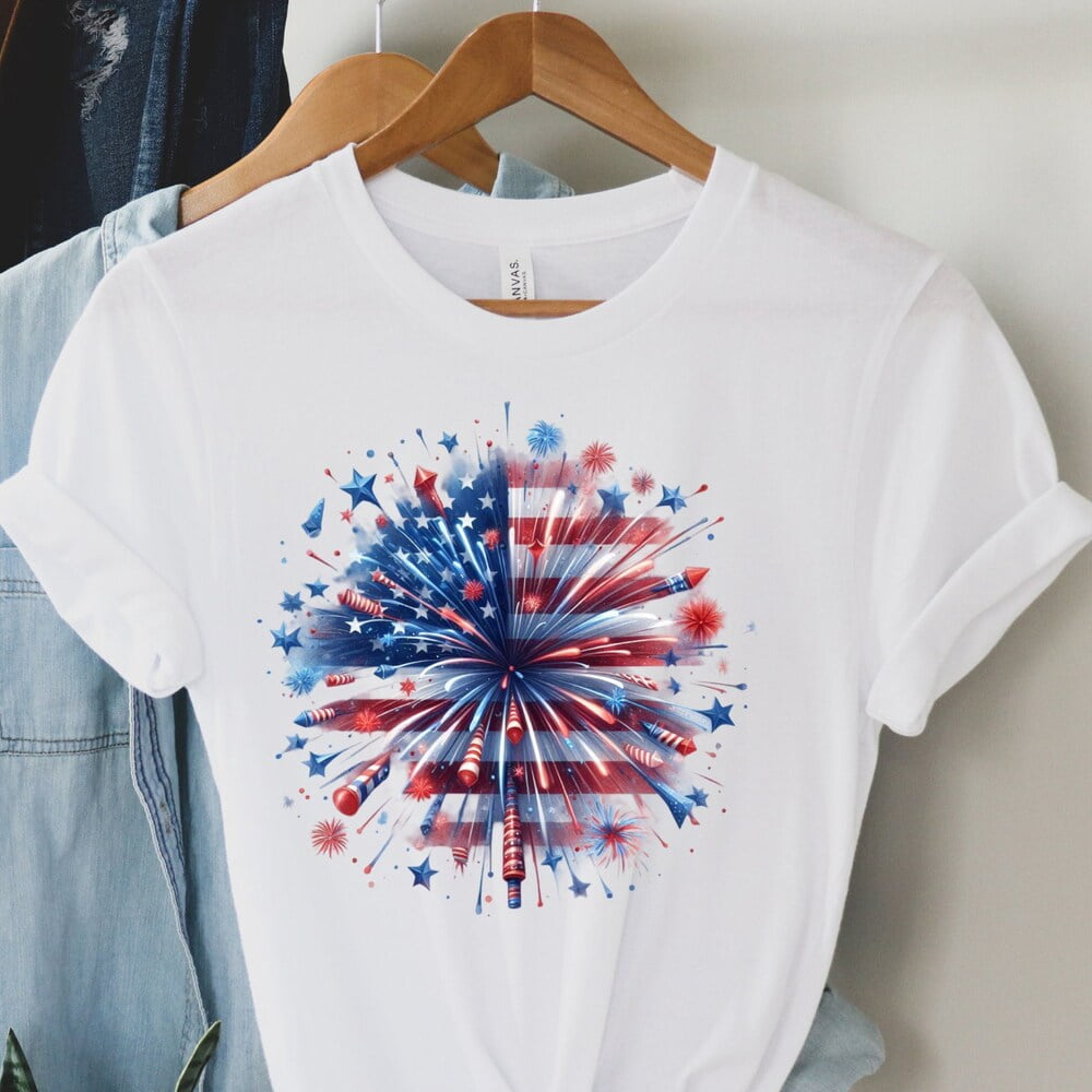 Hot Trending Usa Firework Women Shirt, 4Th Of July Shirt, Independence ...