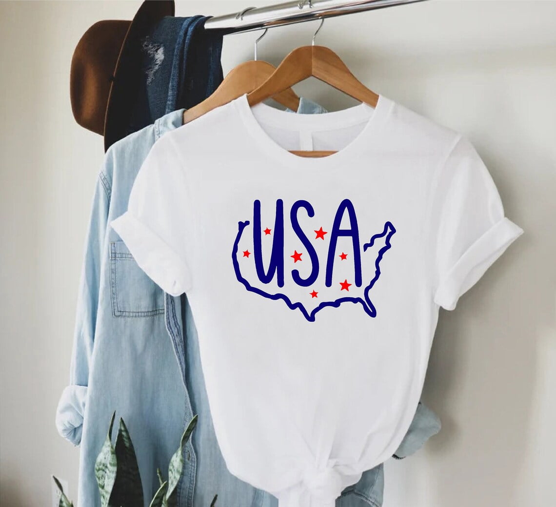 Hot Trending Usa Map Shirt, 4Th Of July Shirt, America Shirt, Usa Shirt ...