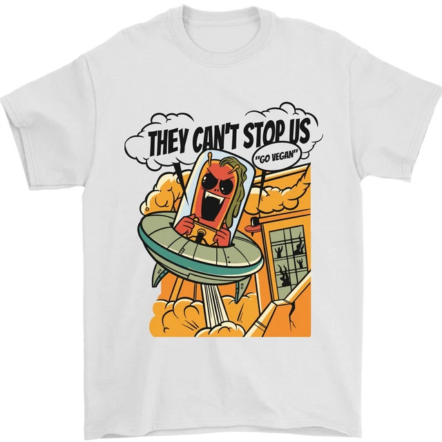 Hot Trending Vegan UFO Funny Vegetarian Alien T-Shirt Design Preview ...