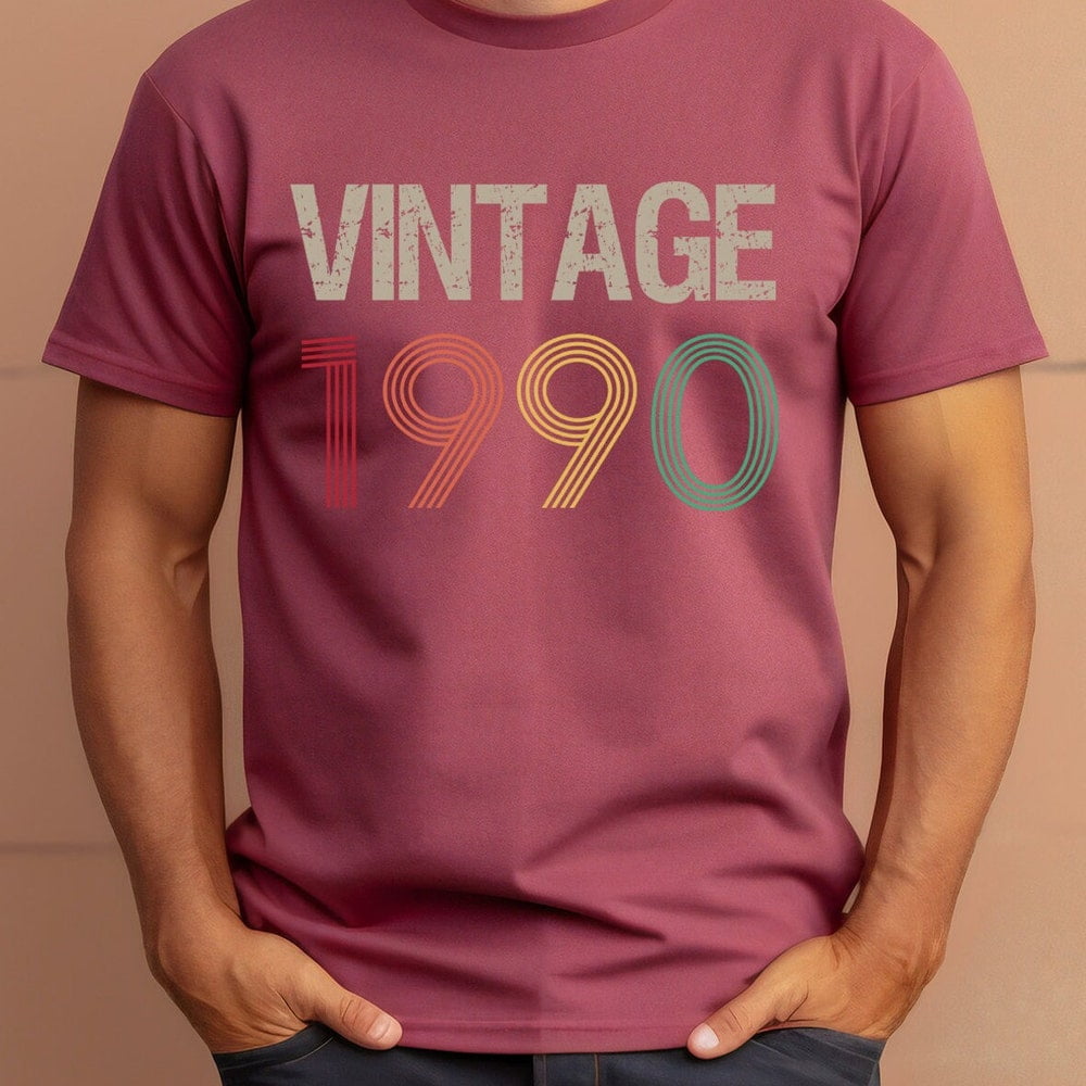 Hot Trending With Vintage 1990 Shirt,35Th Birthday Gift For Women, 1990 ...