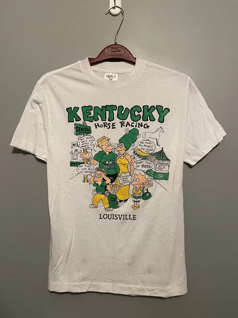 Hot Trending Vintage 90s Simpsons Kentucky Derby Bootleg T-Shirt Single ...