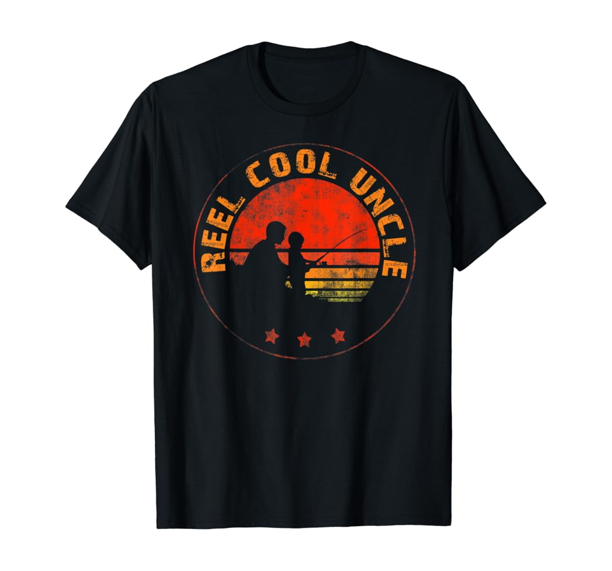 Hot Trending Vintage T-shirt Retro Reel Cool Uncle Fishing Uncle ...