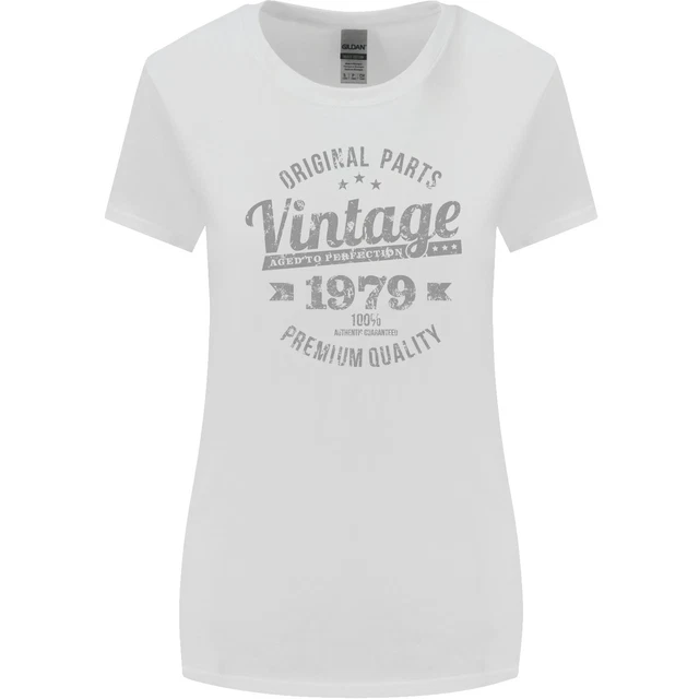 Hot Trending Vintage Year 46th Birthday 1979 T-Shirt White Design ...