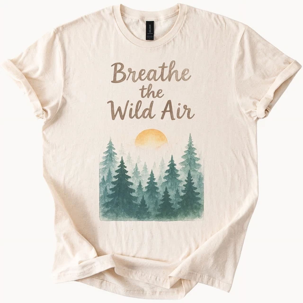 Hot Trending Wild Air Forest Tee Nature Graphic Outdoors Shirt Design ...