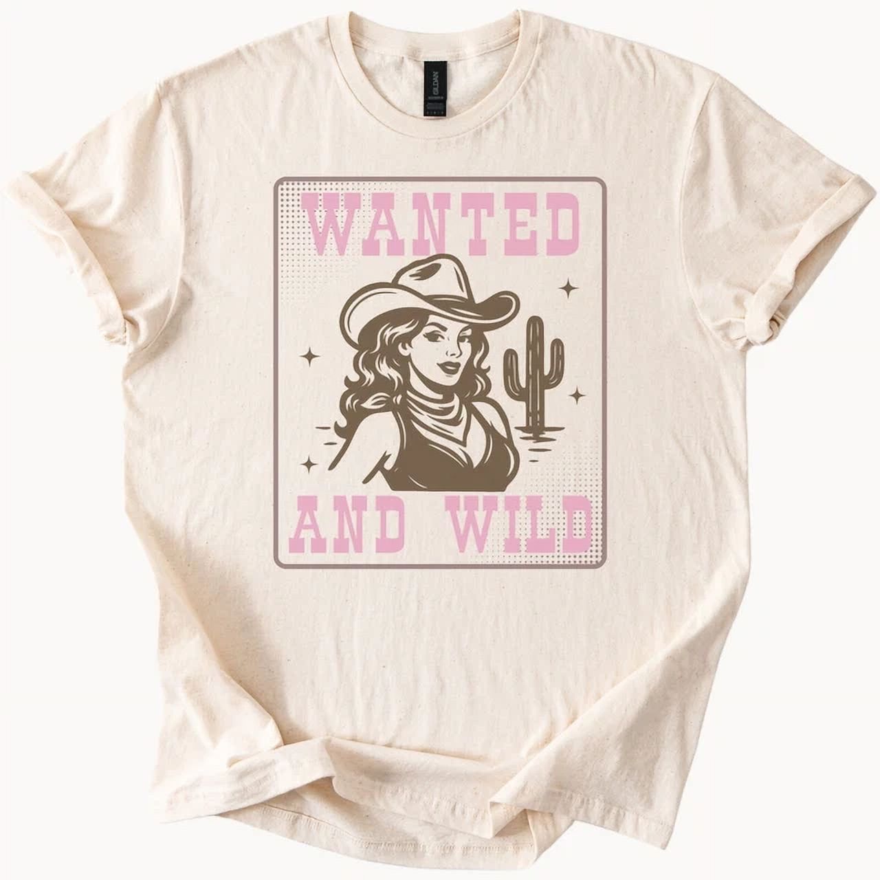 Hot Trending Wild West Cowgirl T-Shirt Wanted and Wild Western Style ...