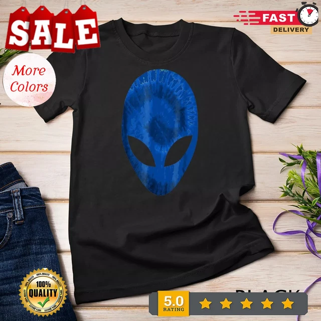 Hot Trending With Alien Head T-Shirt Extra-Terrestrial Dark Blue Scary ...