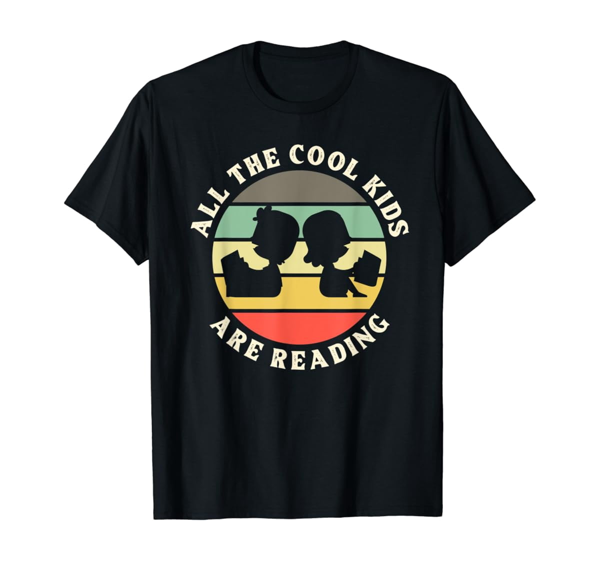 Hot Trending With All The Cool Are Reading Book Vintage Retro Teacher T ...