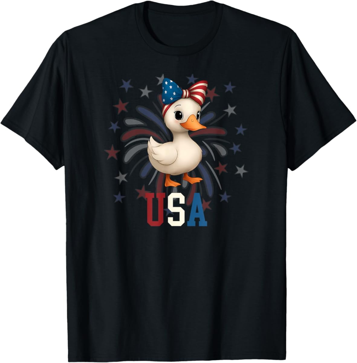 Hot Trending With Baby Goose Usa Fireworks 4Th Of July Design T-Shirt ...