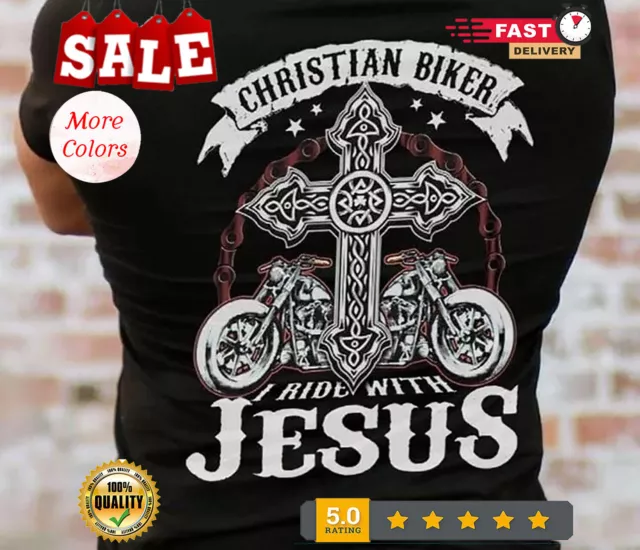 Hot Trending With Christian Biker I Ride With Jesus The Holy Cross ...