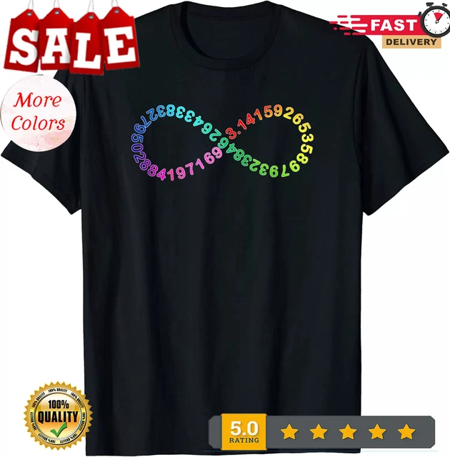 Hot Trending With Funny Pi Day Math Digits Of Pi Infinity Rainbow Gift ...