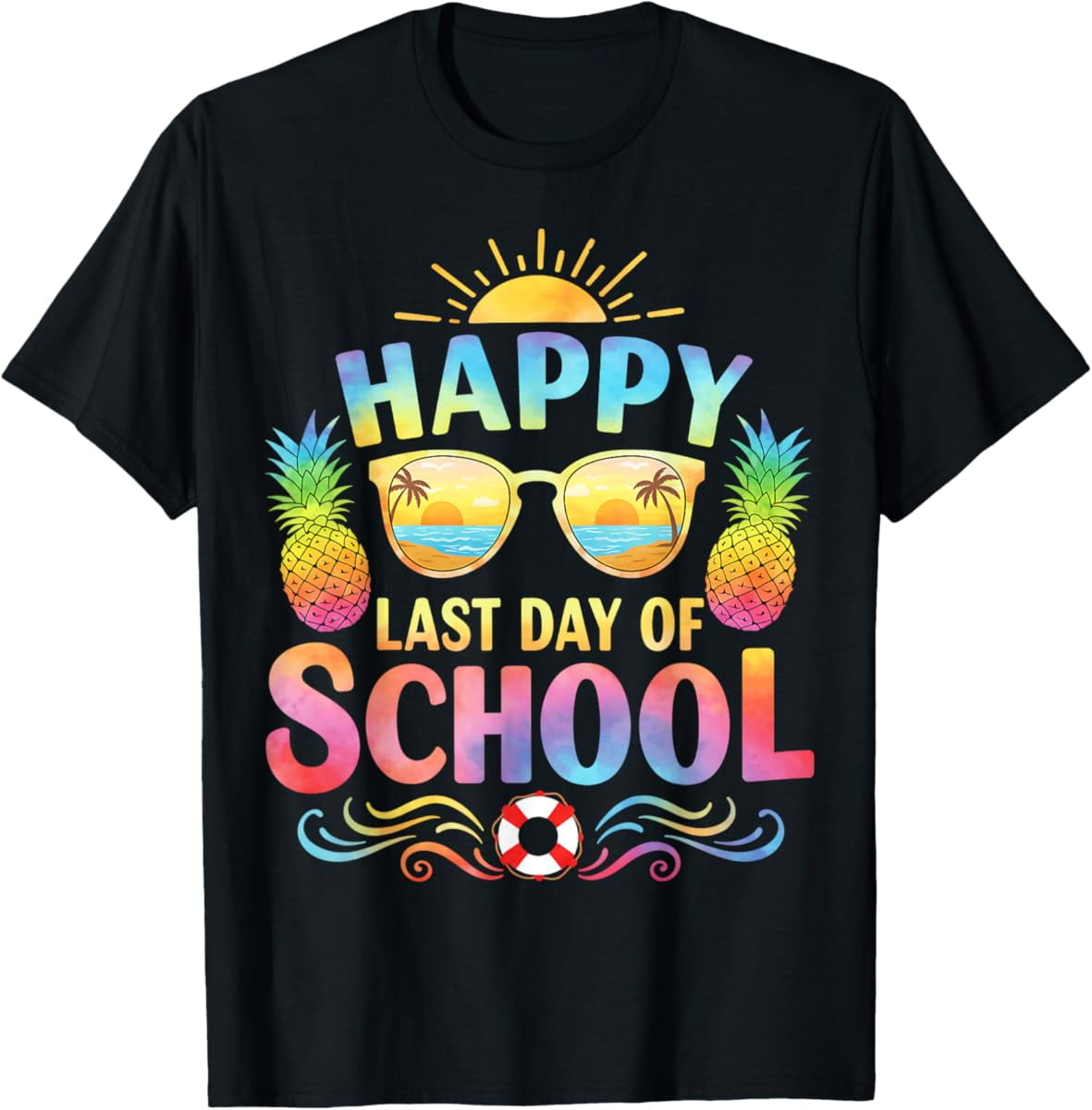 Hot Trending With Happy Last Day Of School Teacher Shirt Students ...