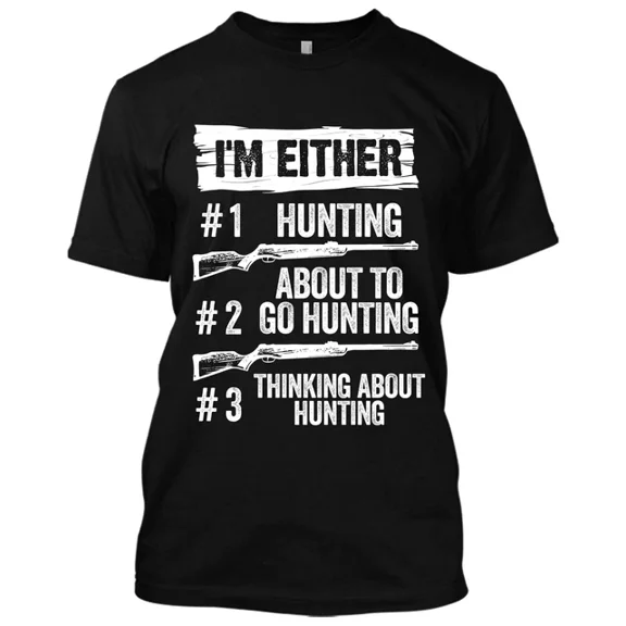 Awkward Styles I'd Rather be Hunting Men's T Shirt Hunting Clothes for ...