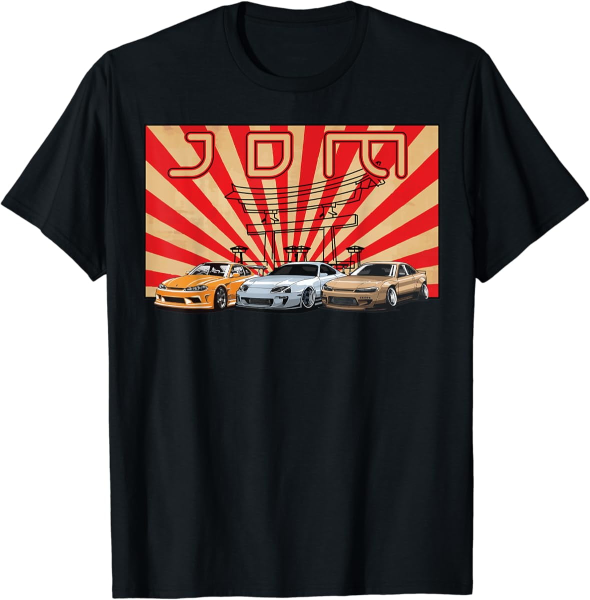 Hot Trending With Jdm Japanese Drift Car Vinatge Sunset Graphic T-Shirt ...
