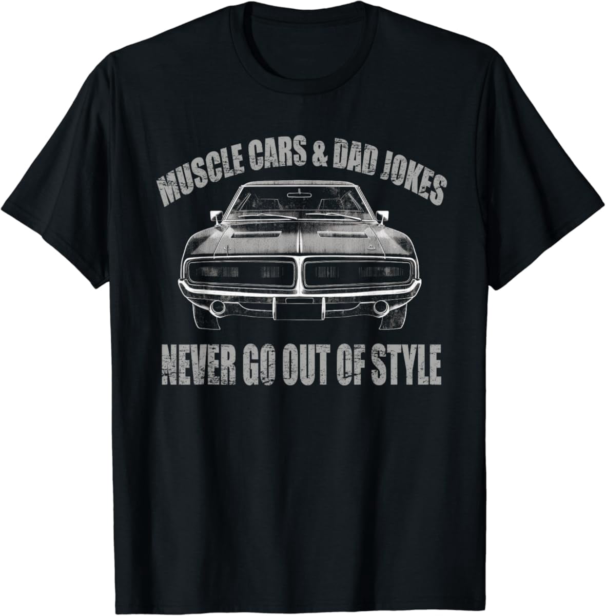 Hot Trending With Muscle Cars Dad Jokes - Vintage Muscle Car Graphic T ...