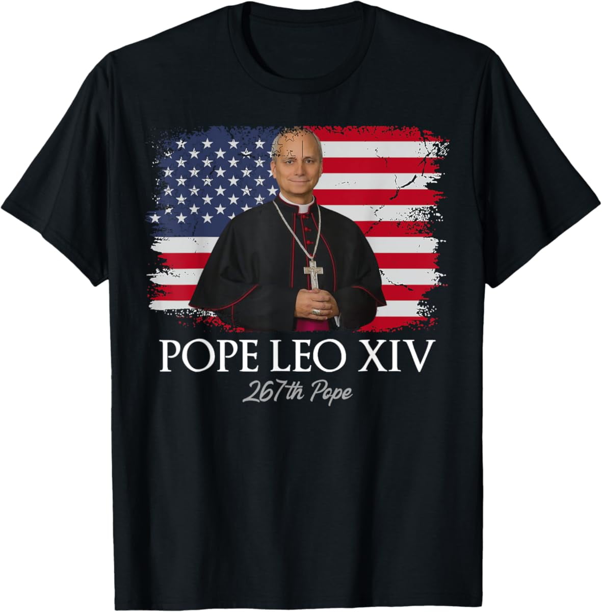 Hot Trending With Pope Leo Xiv Robert Francis Prevost First American Pope T-Shirt Design Preview ...