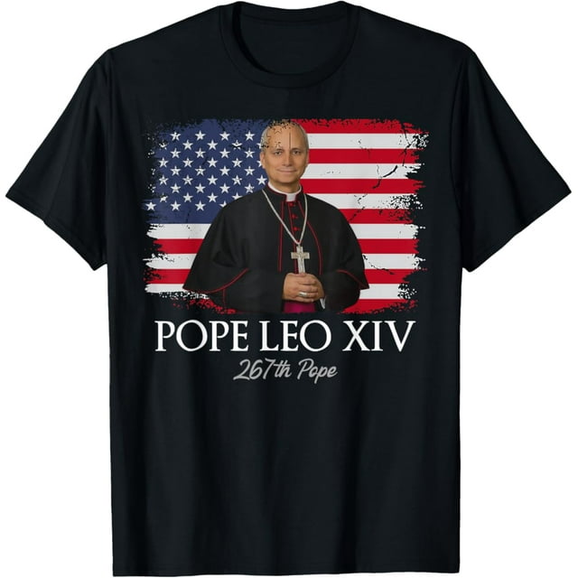 Hot Trending With Pope Leo Xiv Robert Francis Prevost First American Pope T-Shirt Design Preview ...