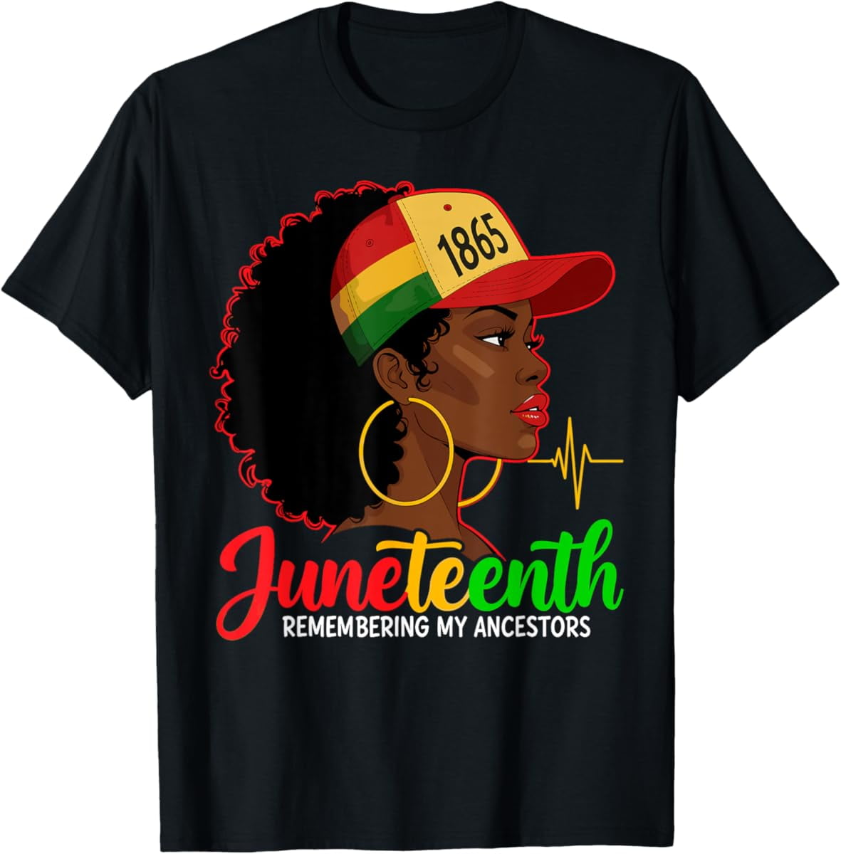 Hot Trending With Remembering My Ancestors Juneteenth Natural Hair Black Women T-Shirt Design ...