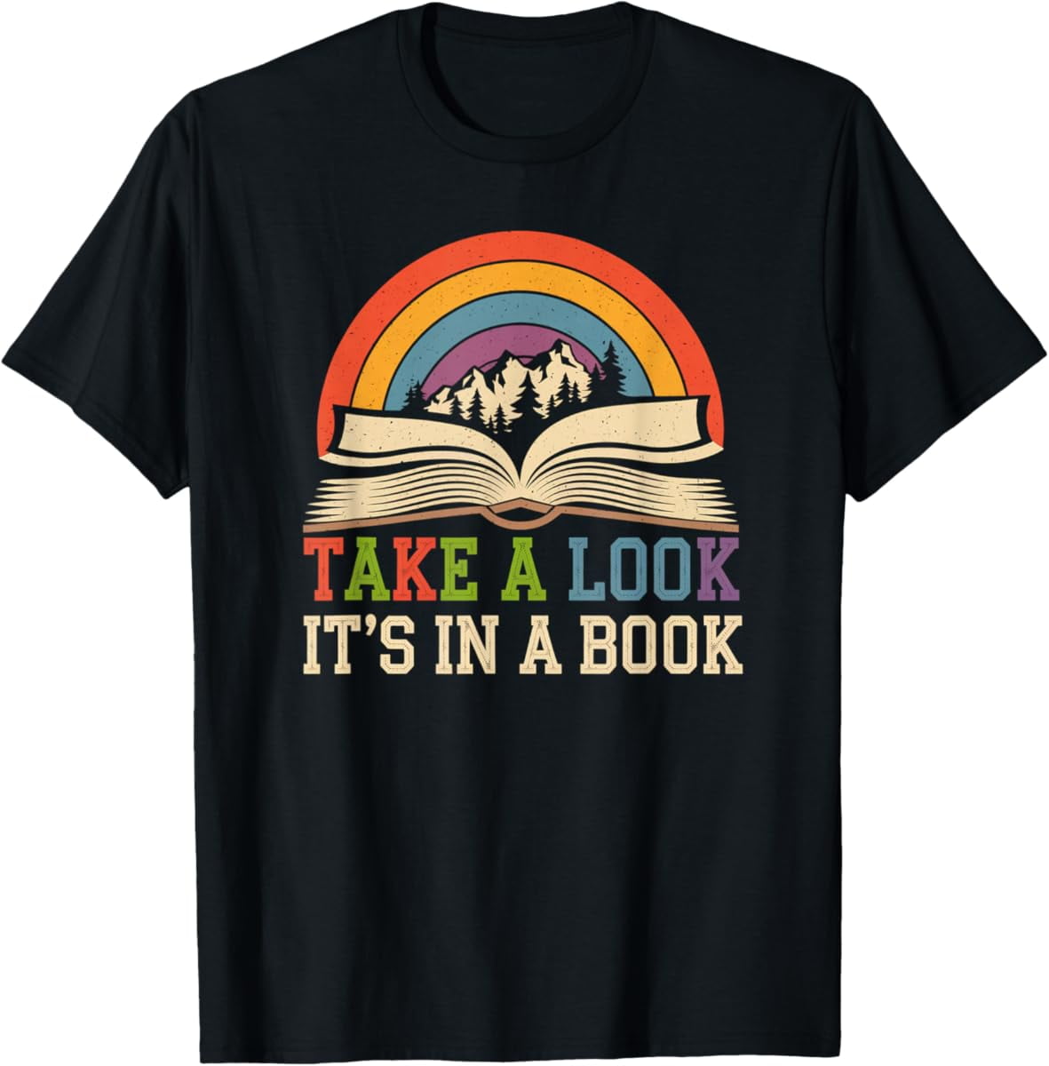 Hot Trending With Retro Rainbow Take A Look It'S In A Book Reading ...