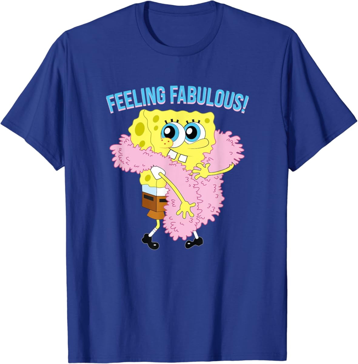 Hot Trending With Squarepants - Spongebob In Feather Boa - Feeling ...